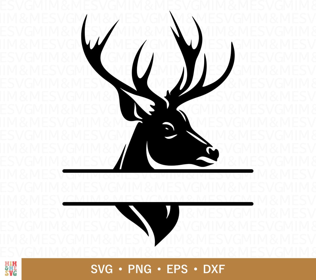 Stag Monogram SVG Stag Svg Monogram Svg Stag Name Frame - Etsy