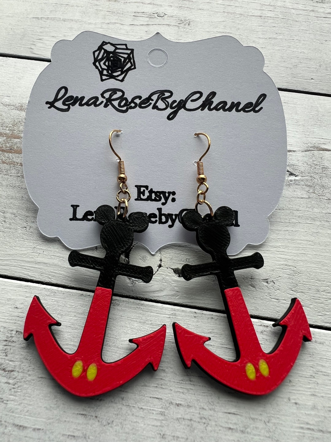 Disney Cruise Ship Anchor Inspired Earrings | Mickey Nautical Theme ...