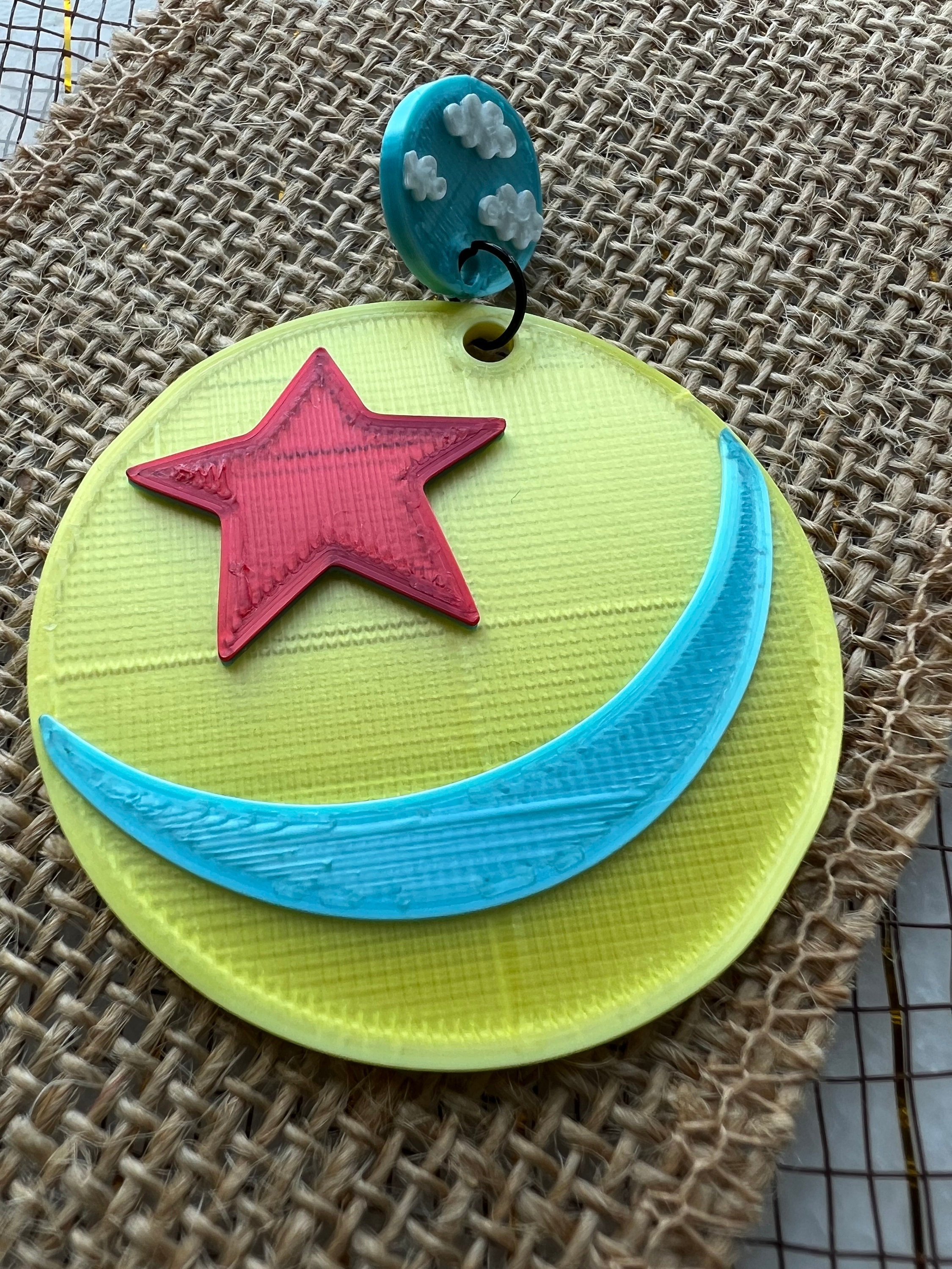 Pixar Ball Earrings | 3D Printed | Yellow Ball | Red Star | Toy Story ...