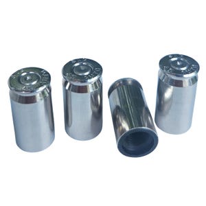 45 Caliber Nickel Bullet Casing Valve Stem Caps, Novelty Valve Caps ...