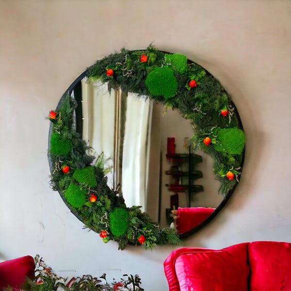 Moss Mirror - Etsy