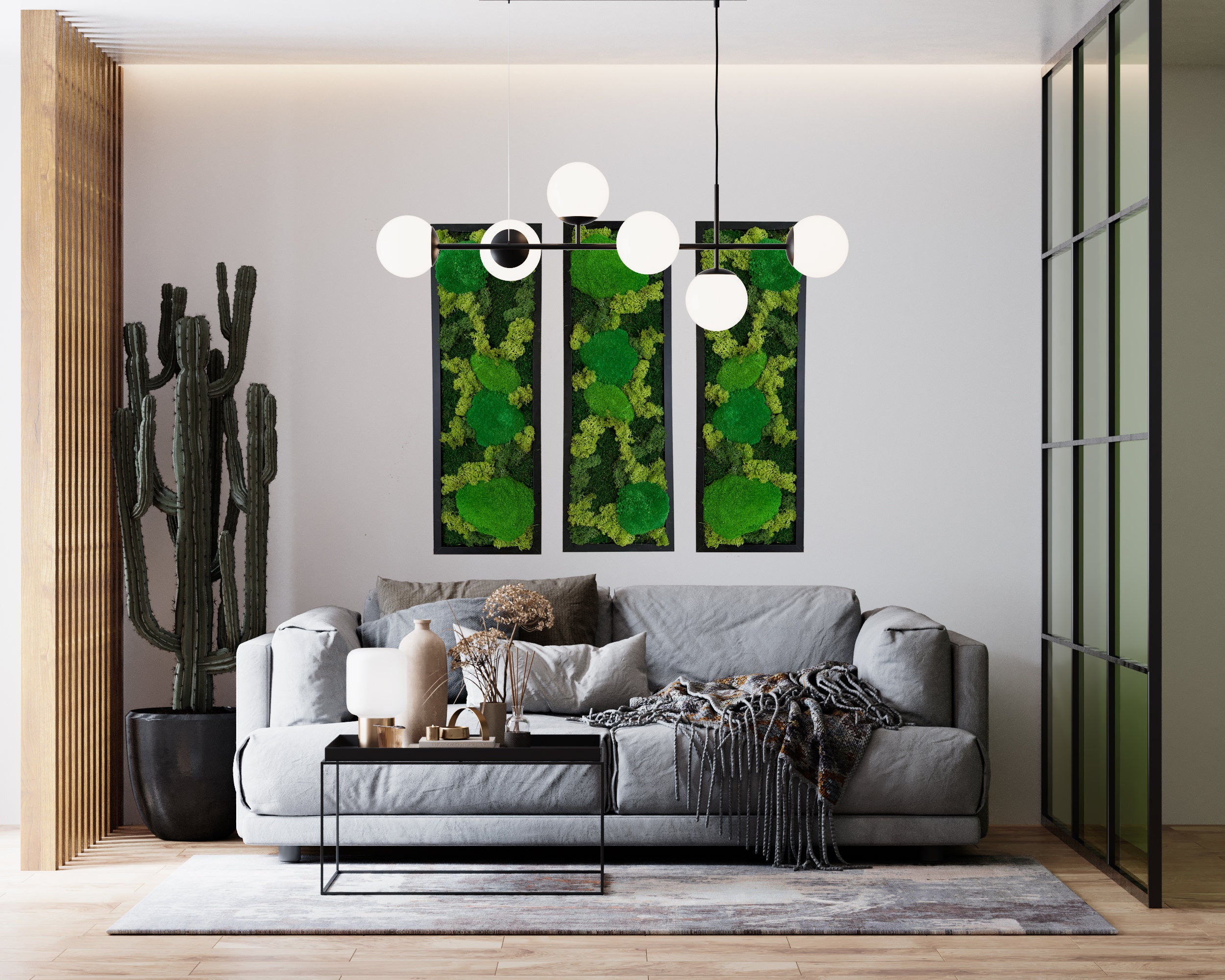 Vertically Moss Wall Art Vertical Preserved Moss Wall Decor - Etsy