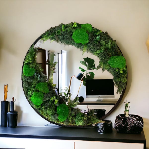 Moss Mirror - Etsy