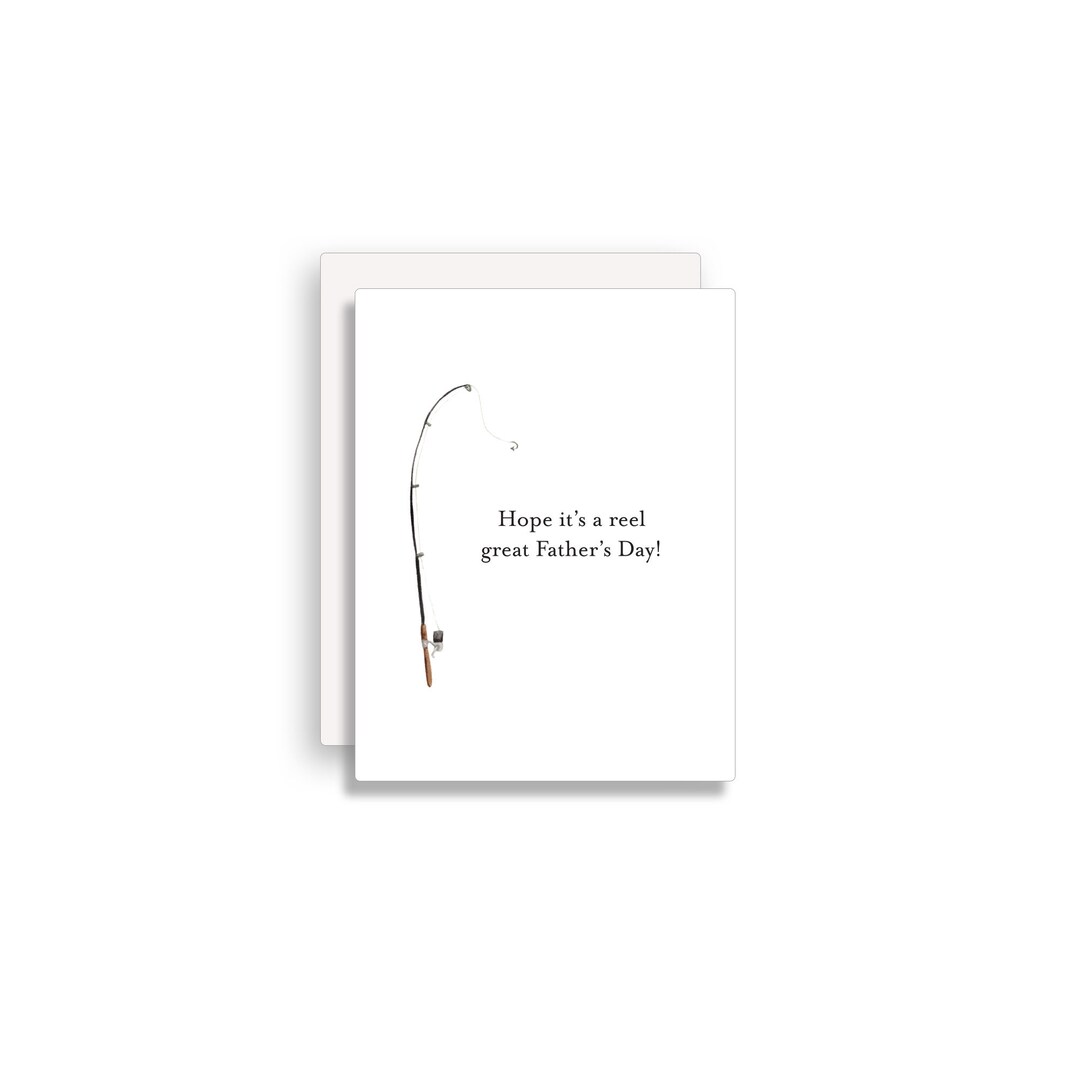 Reel Great Father's Day Card Fishing Card Cards for Dad Fishing Card ...