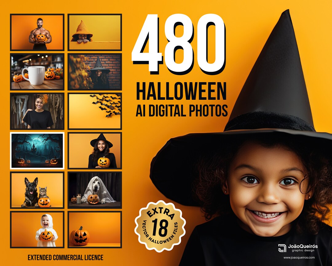 480 Spooktacular Halloween AI Digital Photos Pack -480 Images Ideal for ...