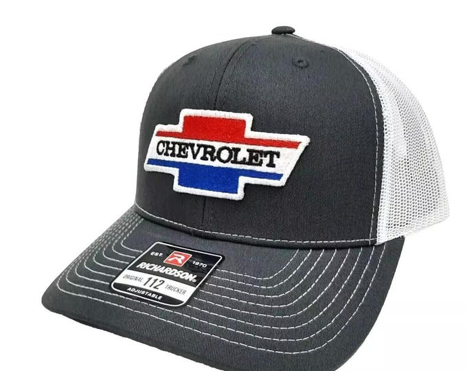 Richardson 112 Trucker Chevy Chevrolet Patch Cap Mesh Snapback Gray - Etsy