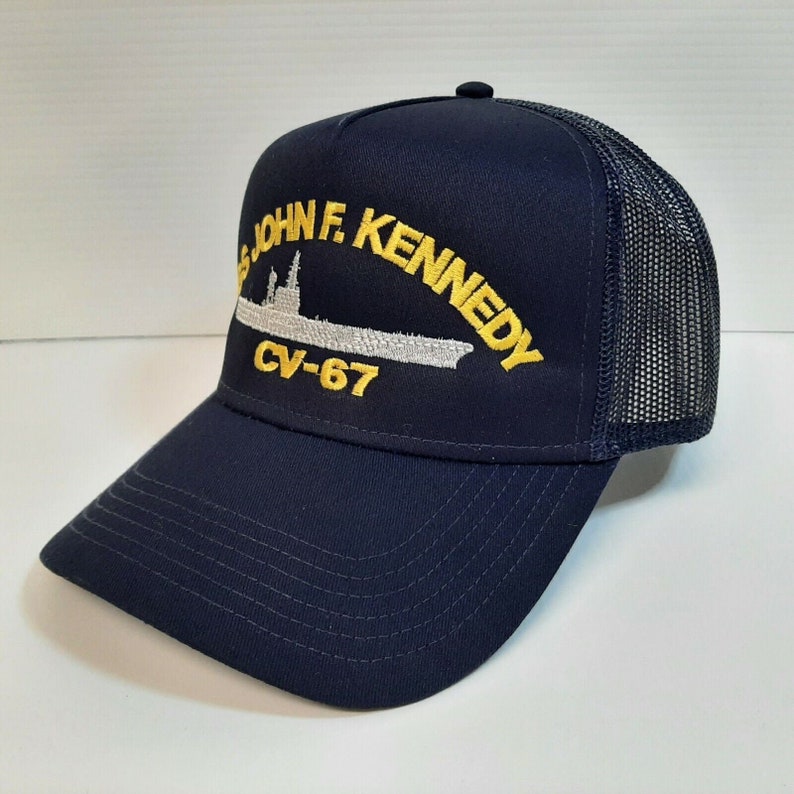 USS John F. Kennedy CV-67 Hat Embroidered Baseball Cap Mesh Snapback ...