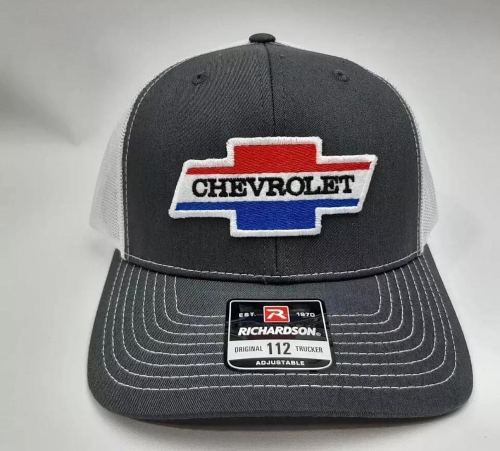 Richardson 112 Trucker Chevy Chevrolet Patch Cap Mesh Snapback Gray - Etsy