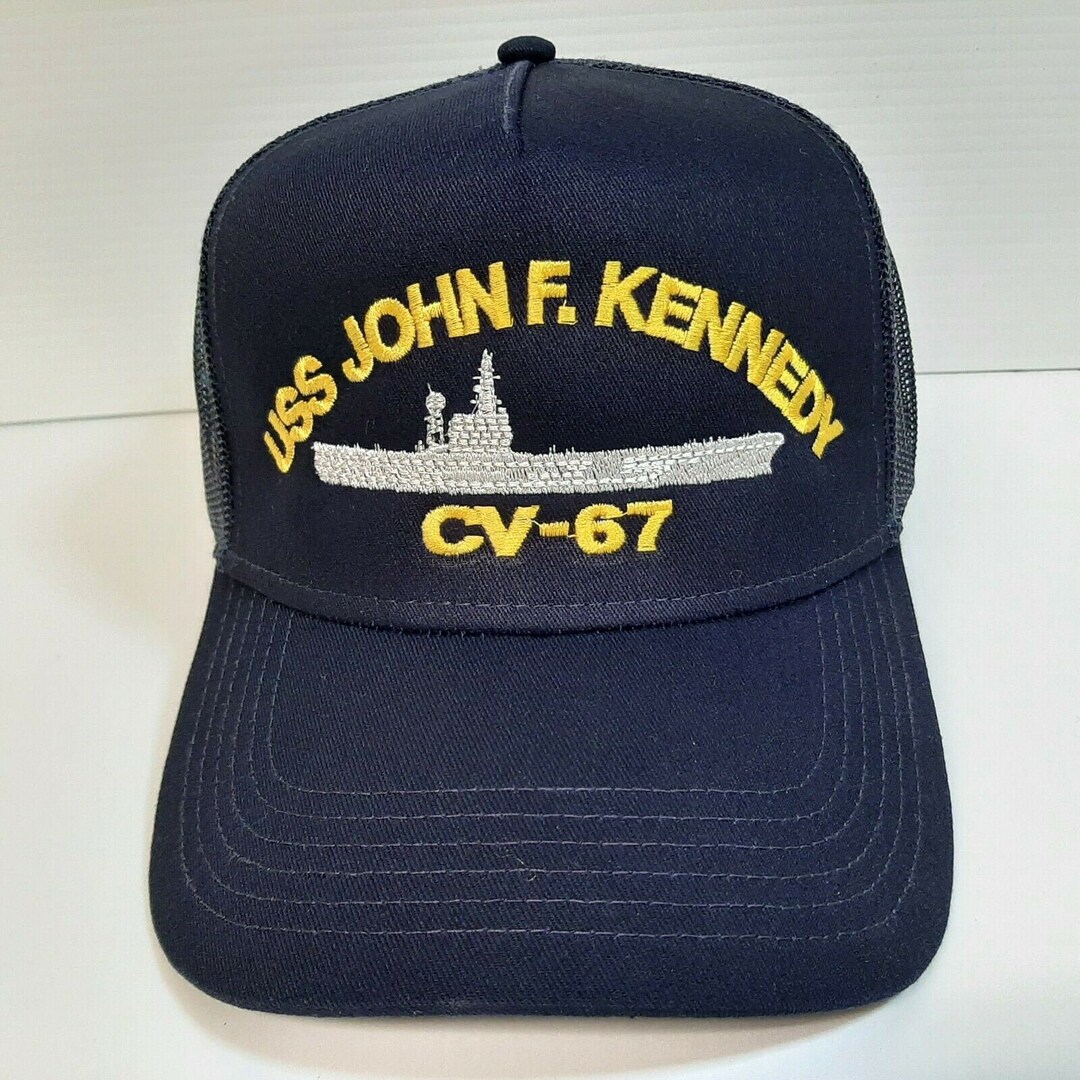 USS John F. Kennedy CV-67 Hat Embroidered Baseball Cap Mesh Snapback ...