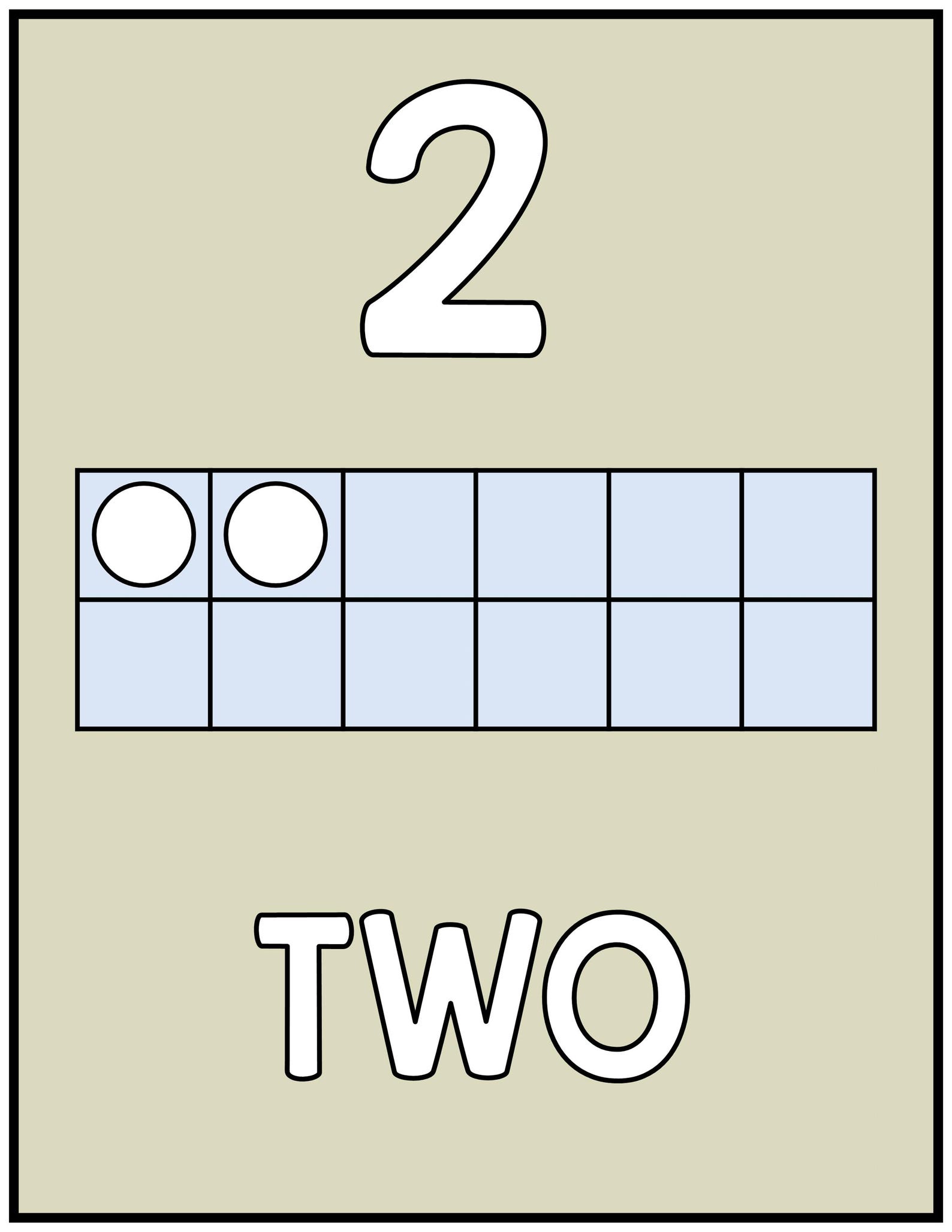 Printable Modern Calm Colors Classroom Number Posters Wall Display ...