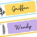 Printable Classroom Labels Student Name Cards Bright Name - Etsy Canada