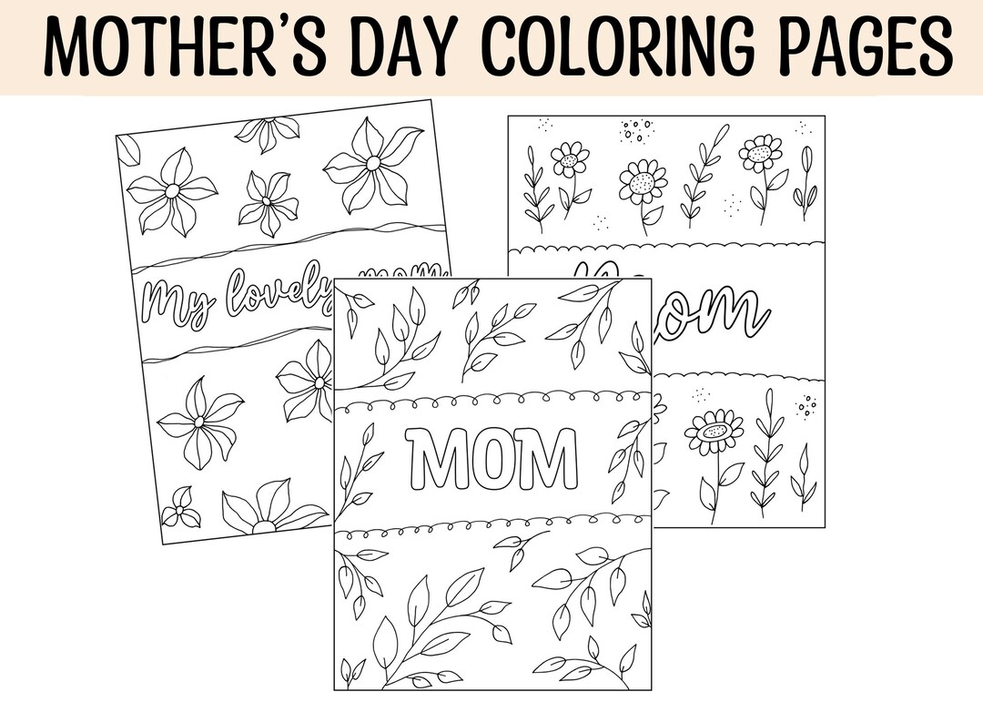 Printable Mother's Day Coloring Pages, Mother's Day Coloring Worksheets ...
