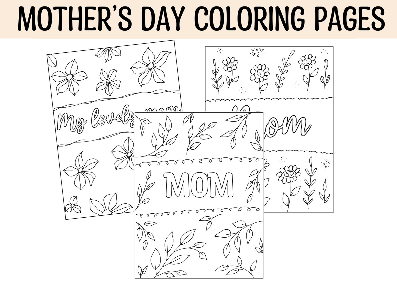 Printable Mother's Day Coloring Pages, Mother's Day Coloring Worksheets ...
