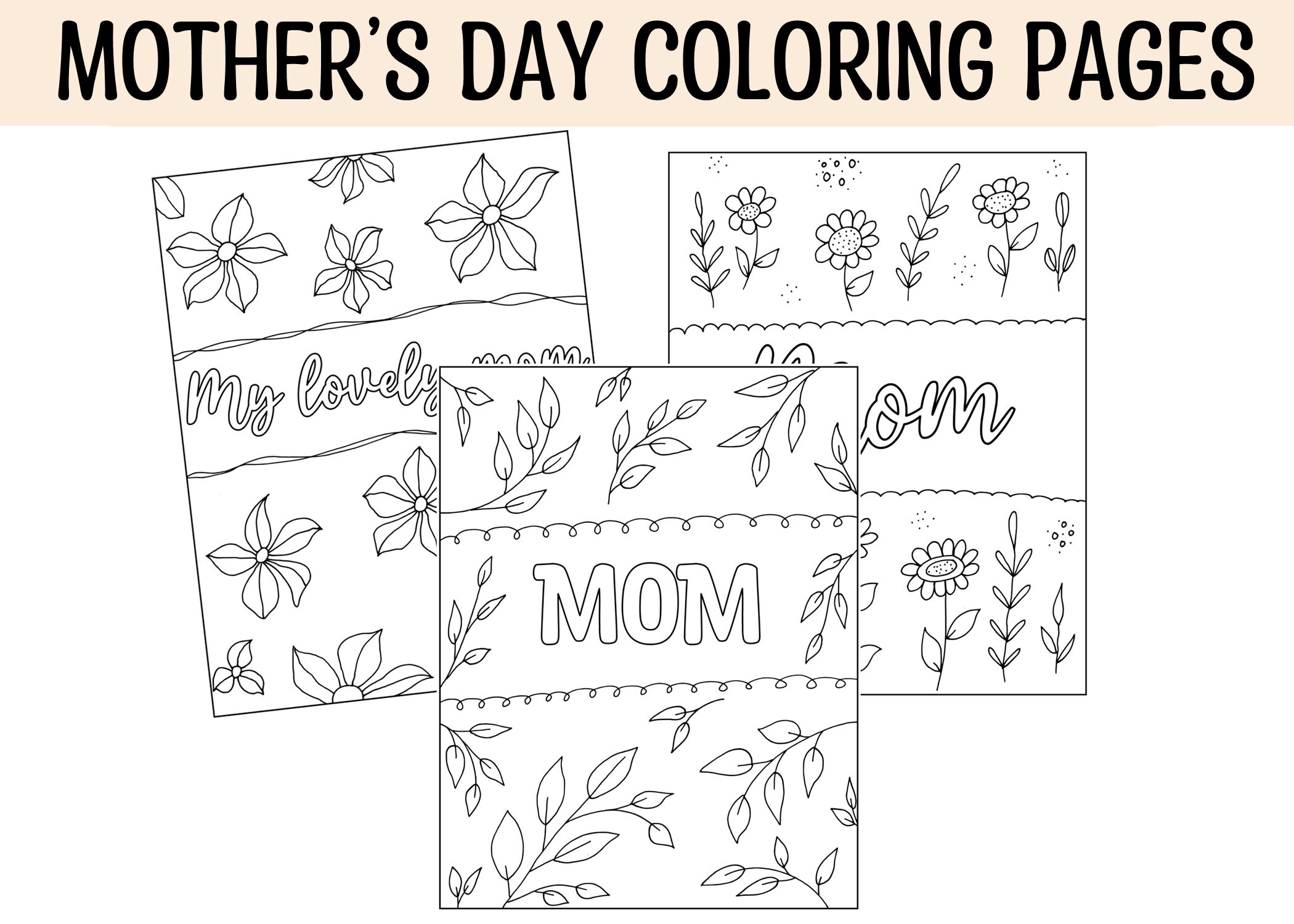 Printable Mother's Day Coloring Pages, Mother's Day Coloring Worksheets ...