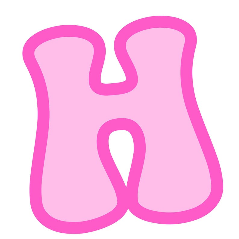 Printable Pink Boho Alphabet Letters, Printable Large Checkered ...