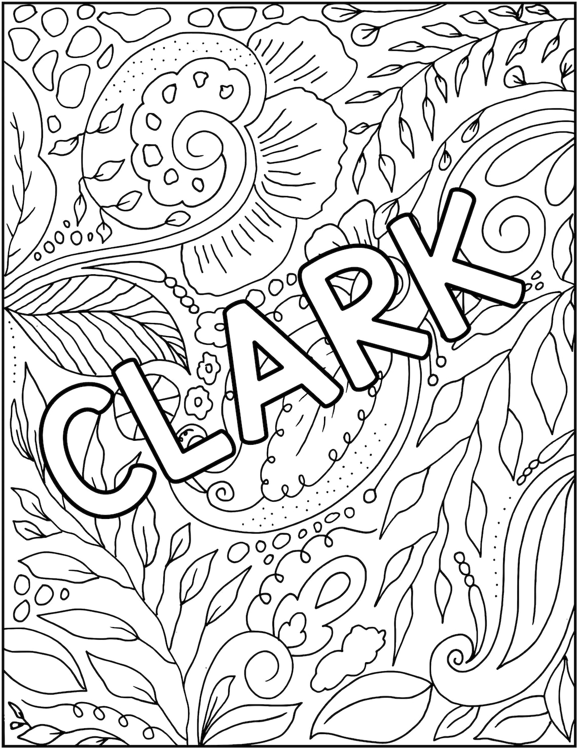 Printable Personalized Name Coloring Pages, Custom Name Coloring ...