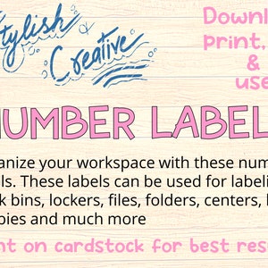 Printable Number Labels, Classroom Calendar Numbers, Boho Neutral ...