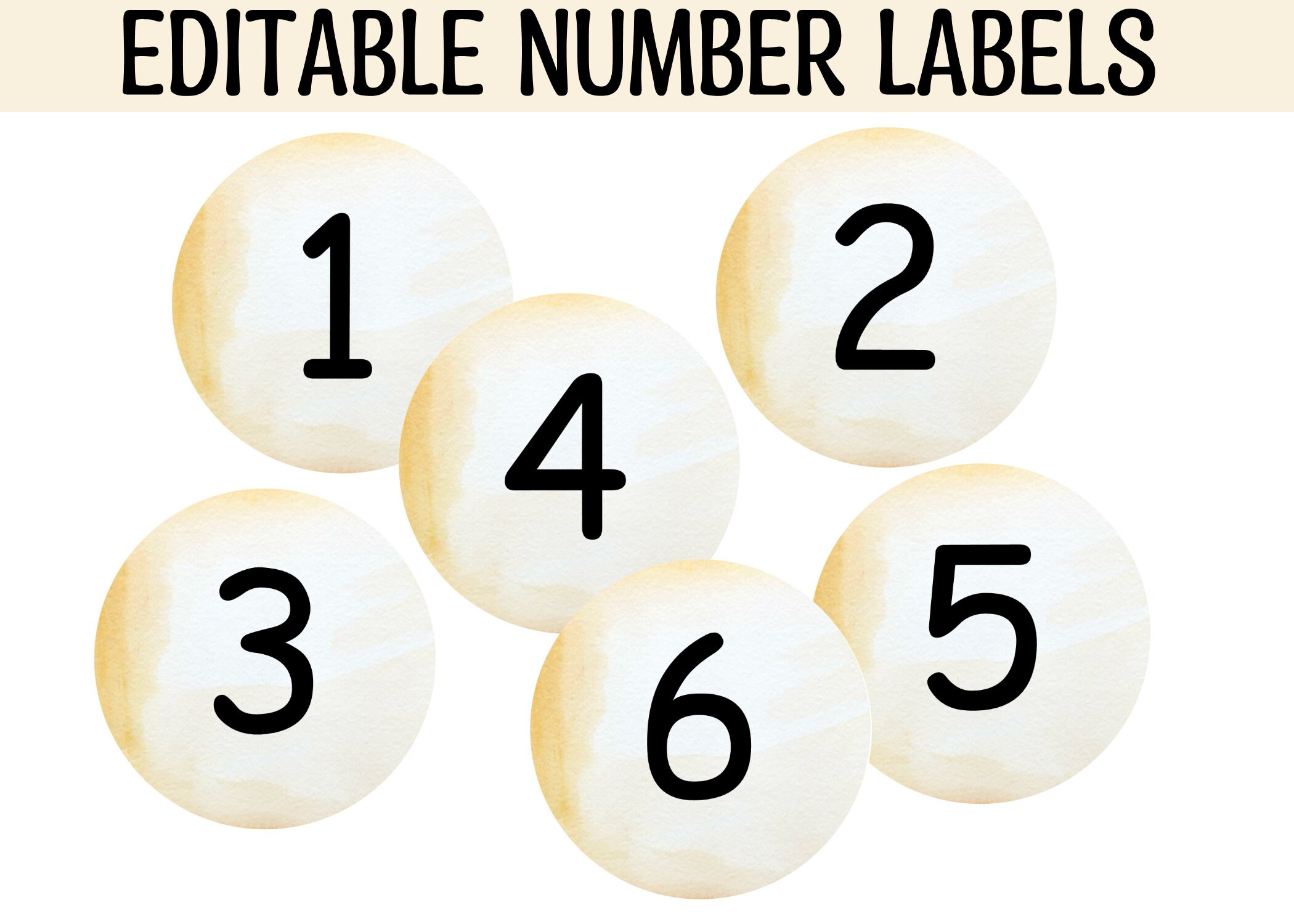 Printable Number Labels, Vintage Number Labels,back to School Number ...