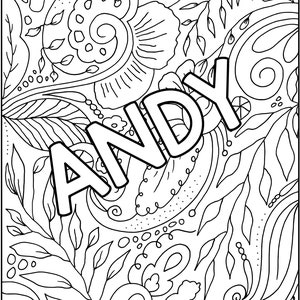 Printable Personalized Name Coloring Pages, Custom Name Coloring ...