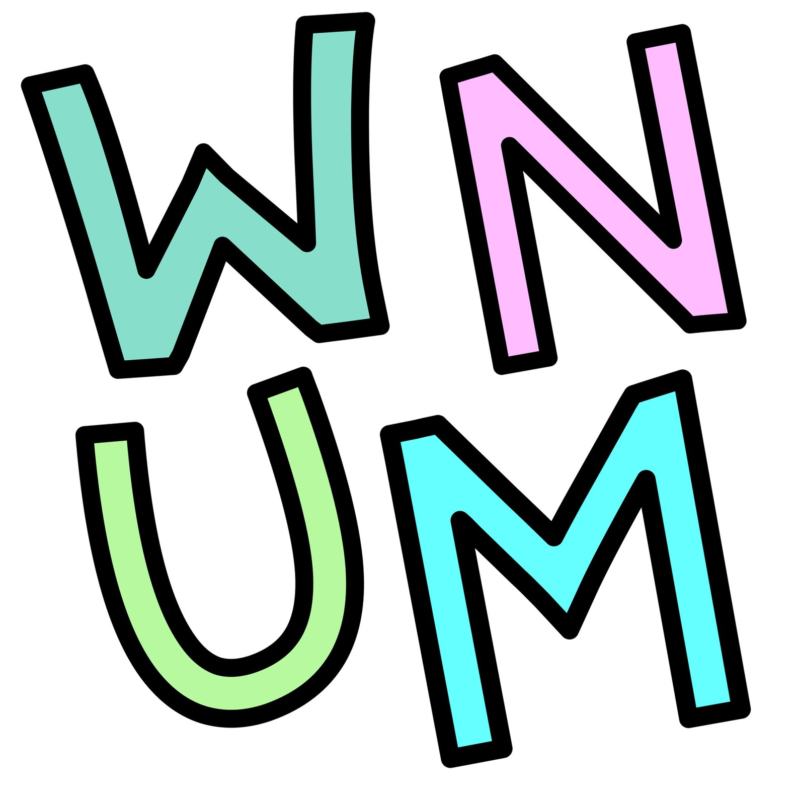 Printable Bright Bulletin Board Large Alphabet Letters, Editable ...