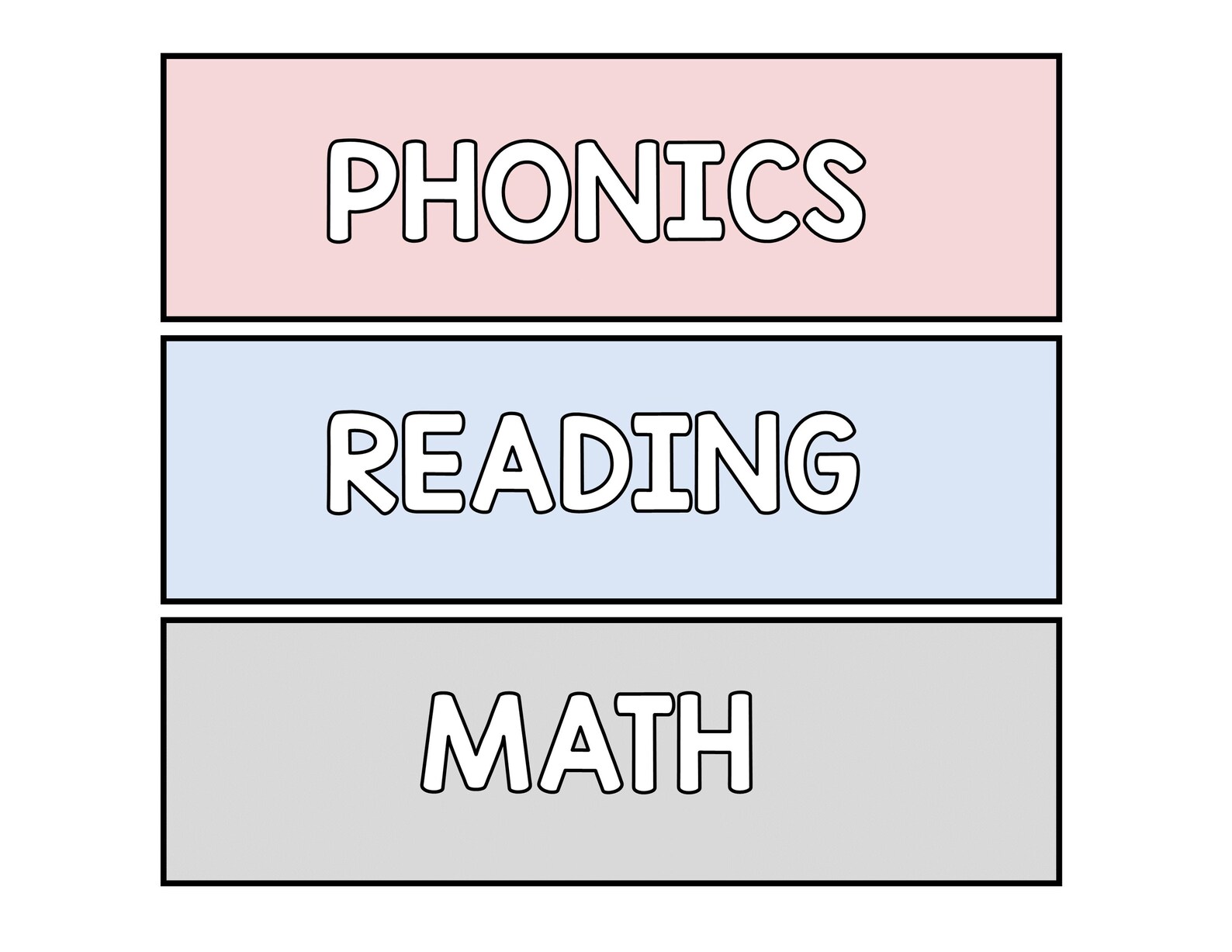 Printable Modern Calm Colors Classroom Schedule Cards, Editable ...