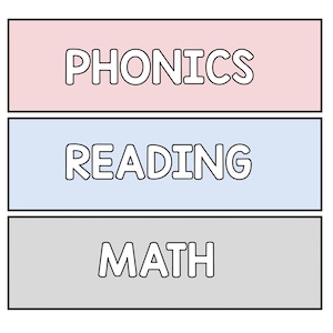 Printable Modern Calm Colors Classroom Schedule Cards, Editable ...