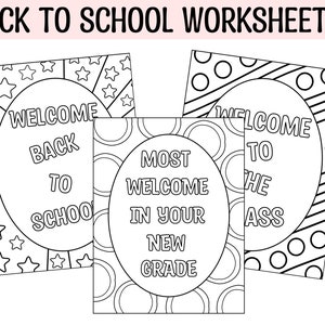 Printable Back to School Coloring Pages, First Day of School Coloring ...