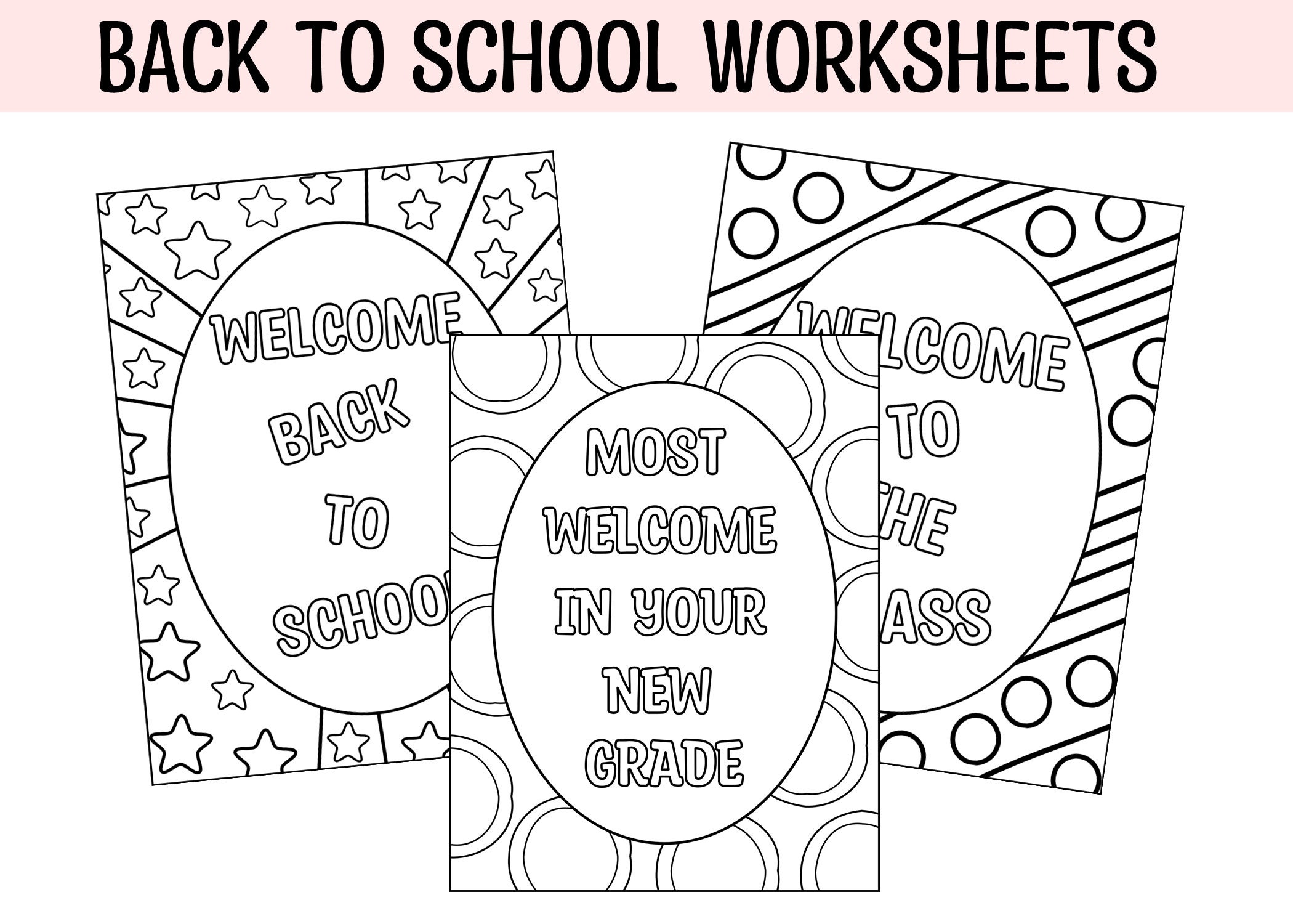 Printable Back to School Coloring Pages, First Day of School Coloring ...