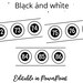 Printable Large Number Line, Black and White Large Number Line Wall ...