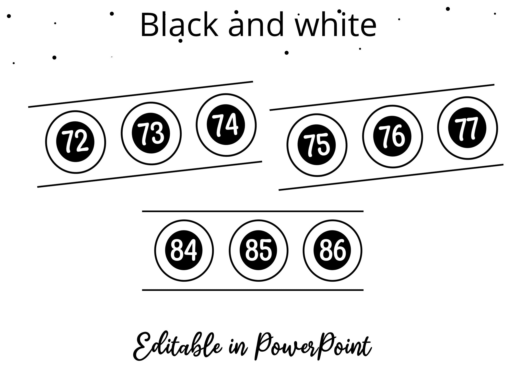 Printable Large Number Line Black and White Large Number Line - Etsy