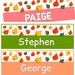 Printable Fall Name Labels, Autumn Classroom Labels, Fall Name Posters ...