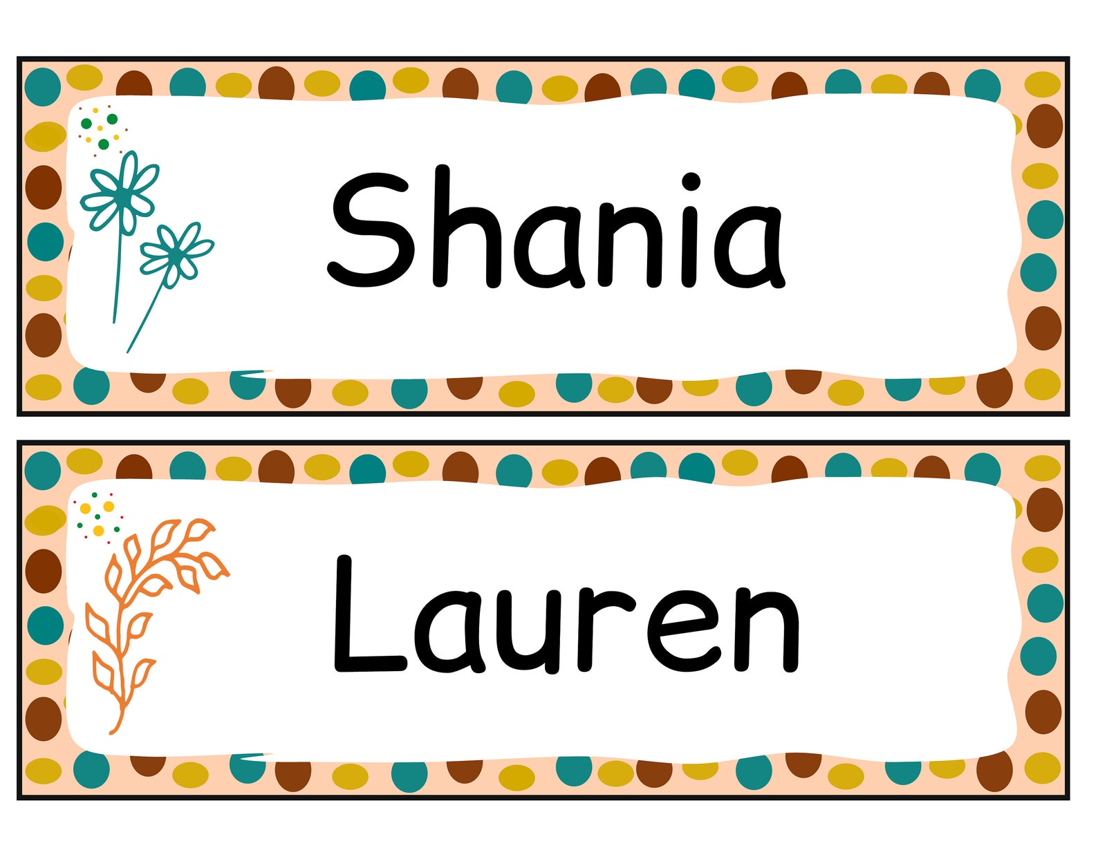 Printable Botanical Name Labels, Plant Based Classroom Labels, Boho ...