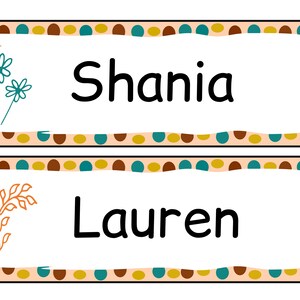 Printable Botanical Name Labels, Plant Based Classroom Labels, Boho ...