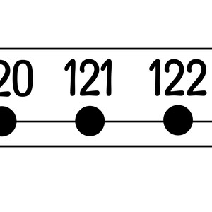 Large Number Line, Black and White Number Line Wall Display, Editable ...