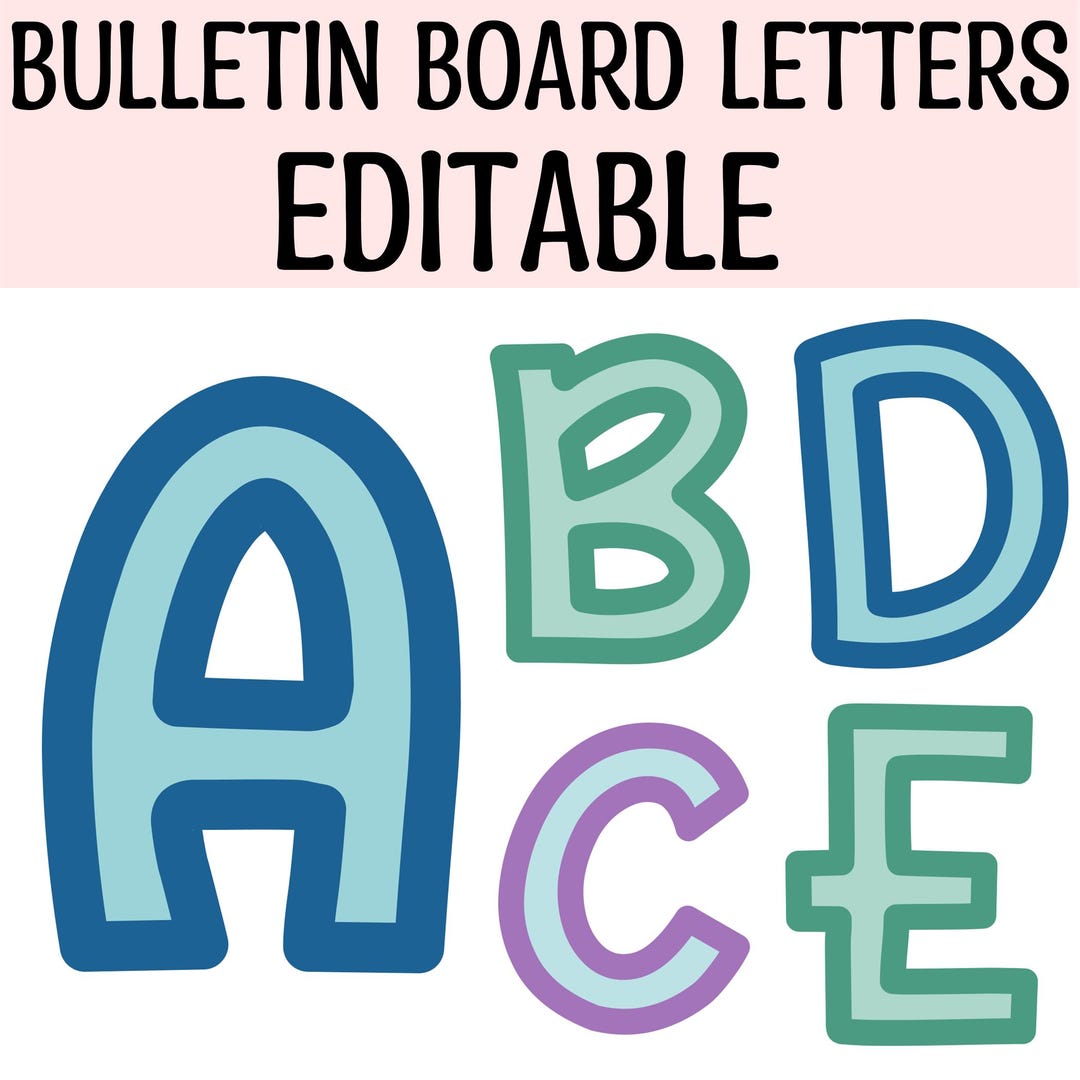 Printable Boho Bulletin Board Letters: Editable Classroom Decor (PDF ...
