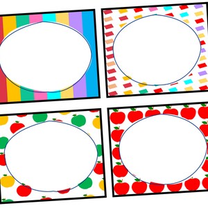 Printable Colorful Student Name Tags, Student Name Labels, Bright ...