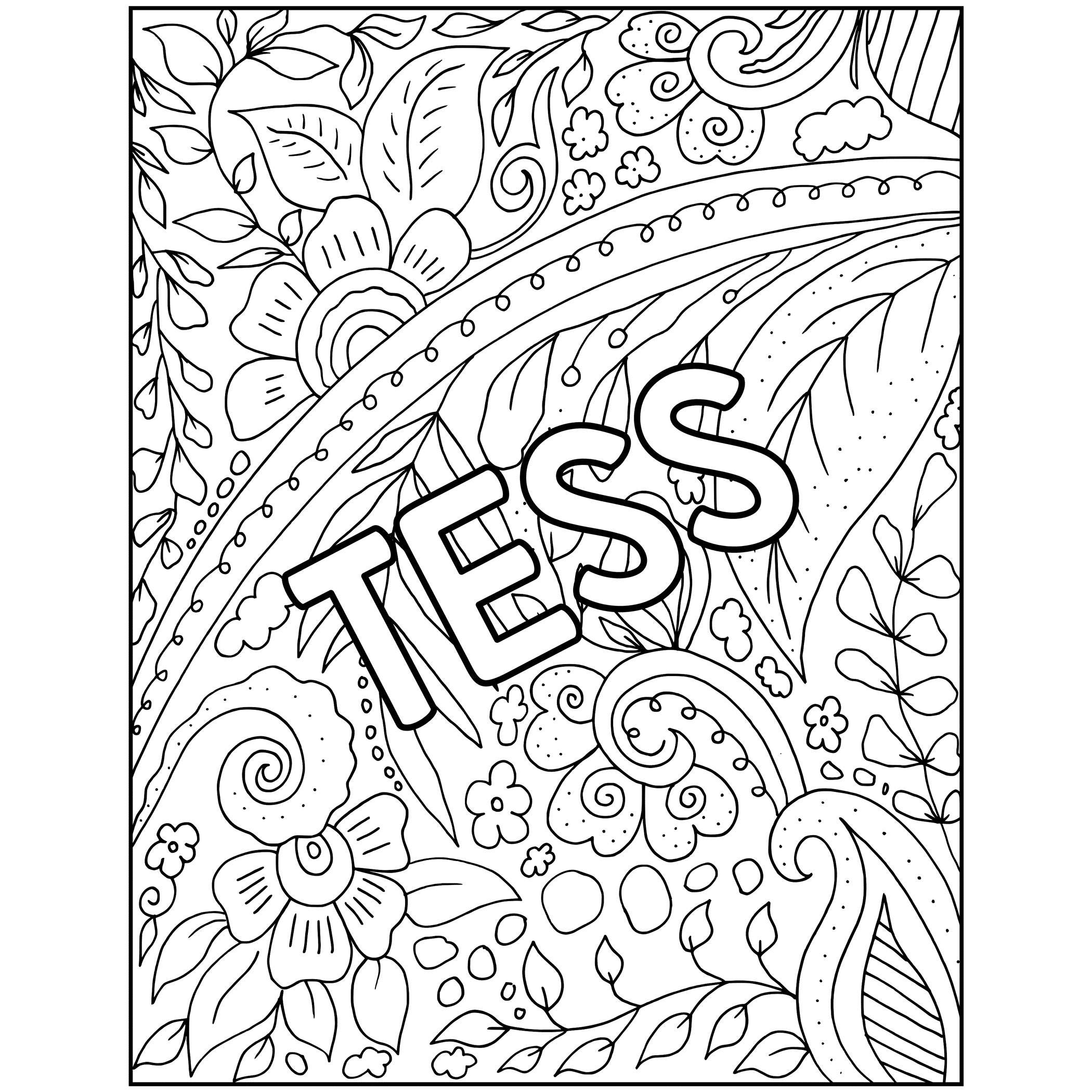 Printable Personalized Name Coloring Worksheets, Custom Name Coloring ...