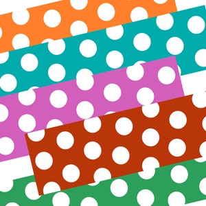 Polka Dots Bright Colors Bulletin Board Borders, Printable Classroom ...