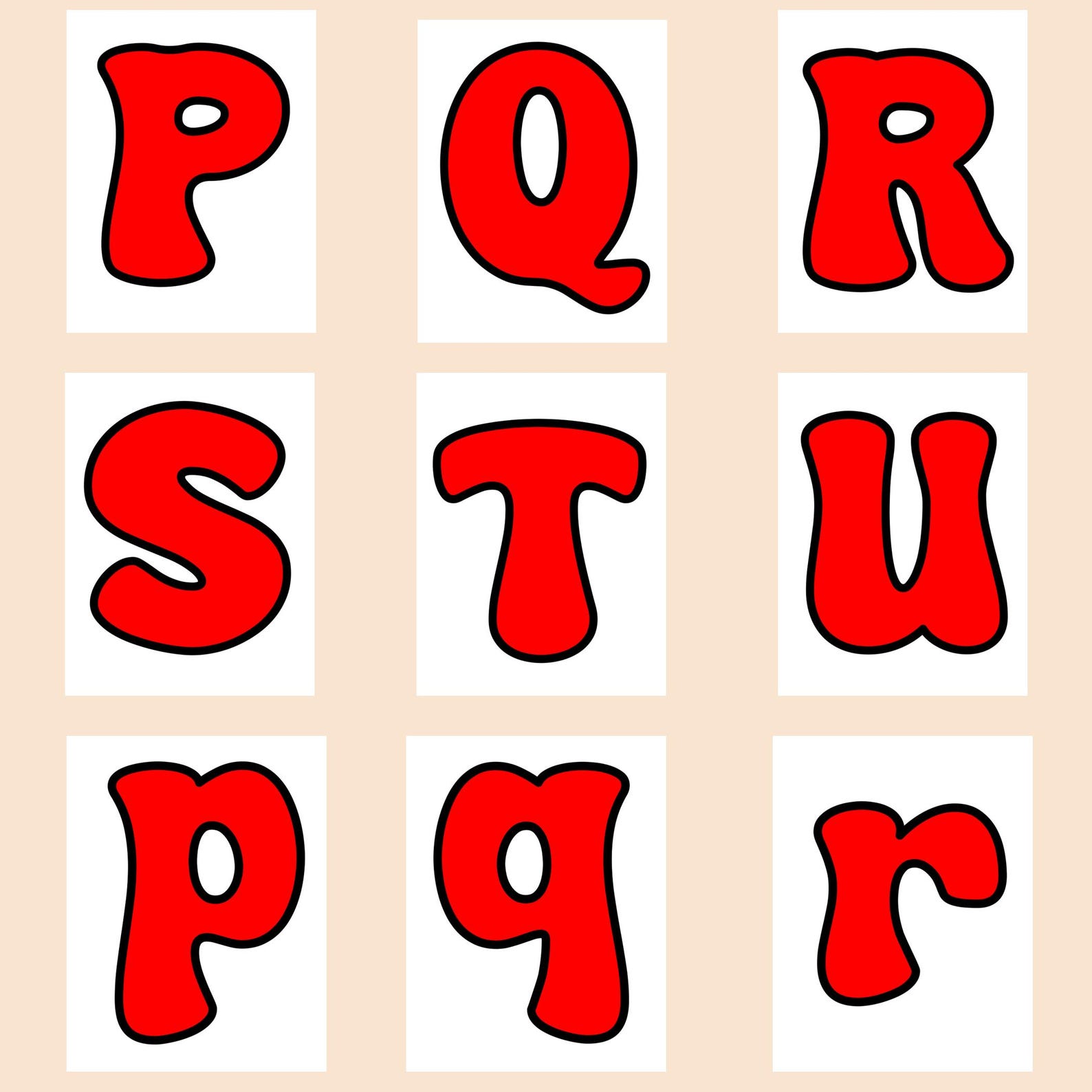 Red Bulletin Board Letters, Editable Large Alphabet Letters Wall ...