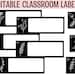 Black and White Classroom Labels, Student Name Tags, Printable ...