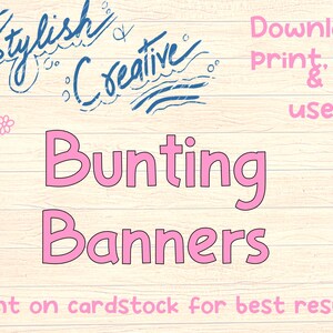 Printable Calm Colors Alphabet Bunting Banners, Editable Bunting Banner ...