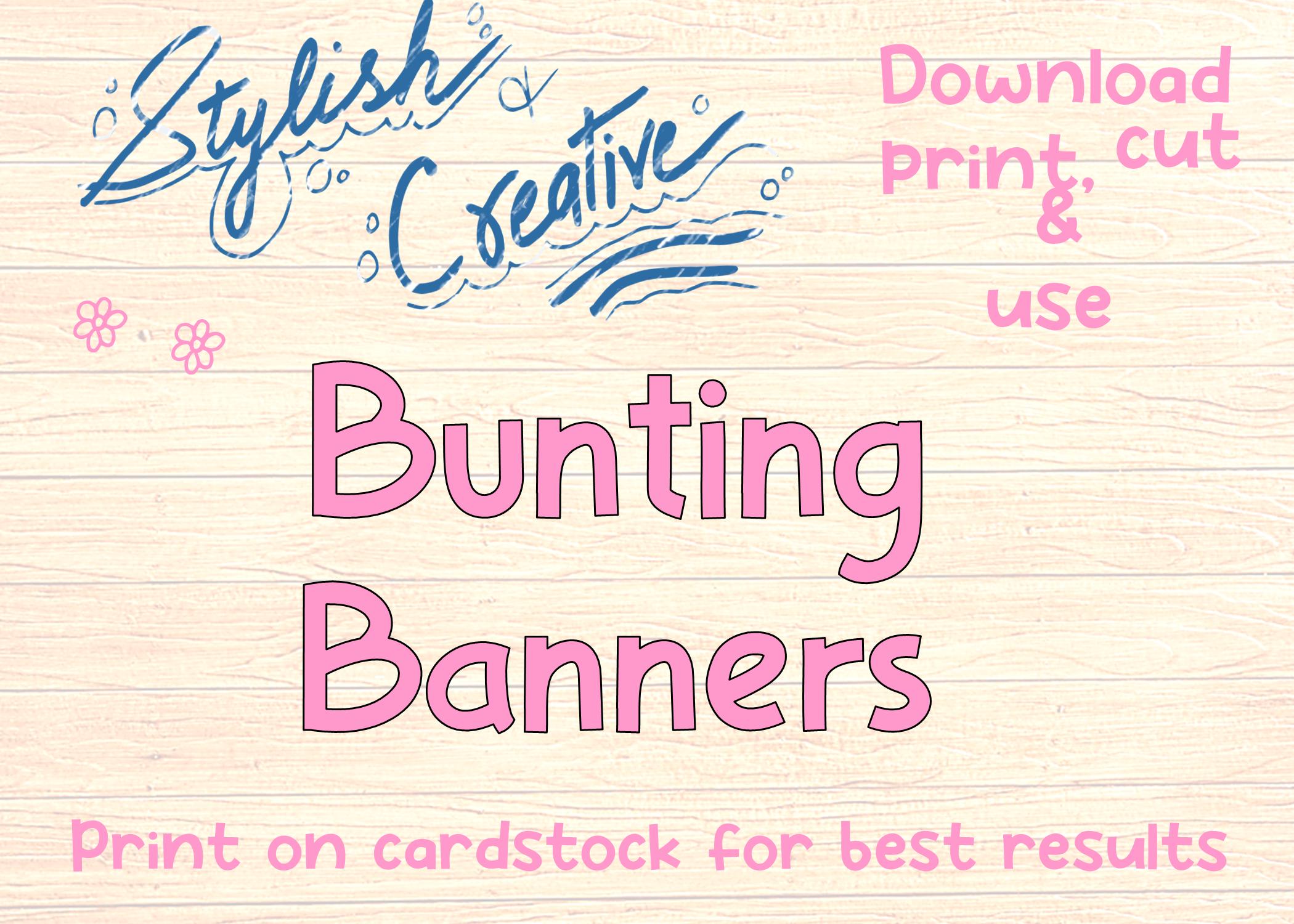 Banderines con letras del alfabeto en colores tranquilos para imprimir ...