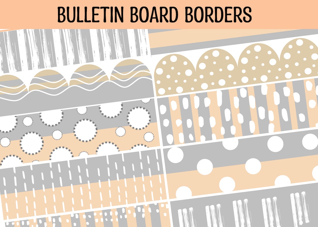 Classroom Borders Bulletin Board Borders Back to School - Etsy