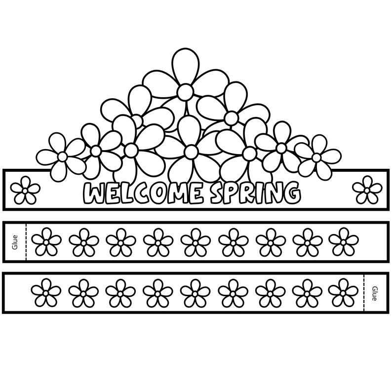 Spring Paper Crown Craft Activity for Kids (4 Designs) - Etsy Canada