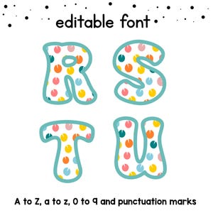 Back to School Printable Bright Bulletin Board Letters, Classroom ...