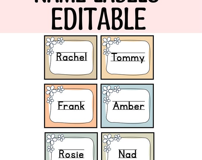 Classroom Labels, Student Name Tags, Back to School Labels, Book Bin ...