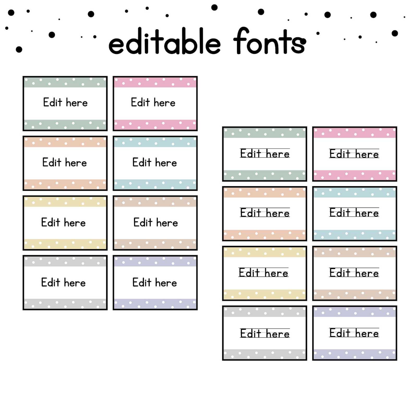 Chevron Name Labels,small Name Labels, Back to School Labels, Editable ...