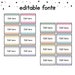 Chevron Name Labels,small Name Labels, Back to School Labels, Editable ...