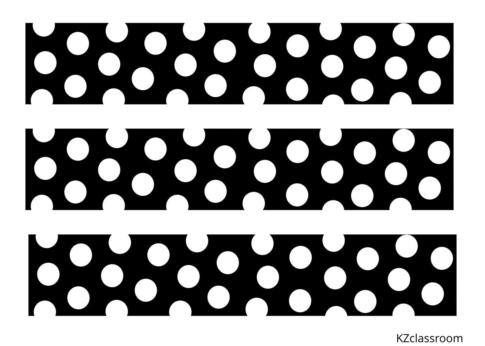Polka Dots Bright Colors Bulletin Board Borders, Printable Classroom ...