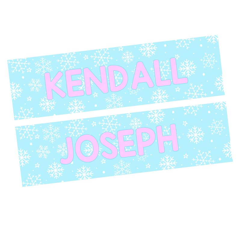 Printable Snowflakes Classroom Labels, Calendar Labels, Name Plates ...